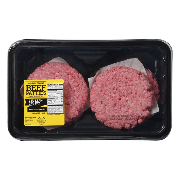 Food Lion Food Lion Ground Beef Patties 73% Lean Same-Day Delivery or ...