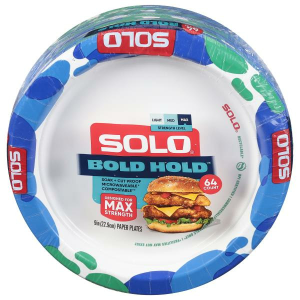 SOLO Paper Plates, Max Strength, 8.5 inch Same-Day Delivery or Pickup ...
