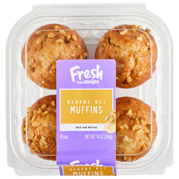 Meijer Meijer Fresh Banana Nut Muffins Same-Day Delivery | Instacart