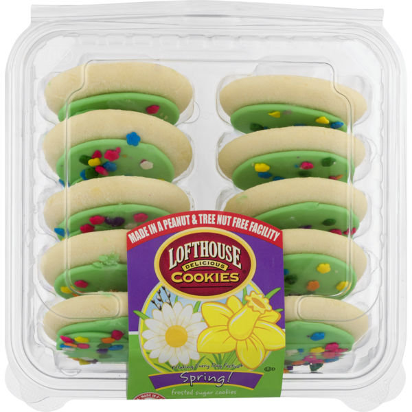 Lofthouse Frosted Sugar Cookies Spring Green (13.5 oz) - Instacart