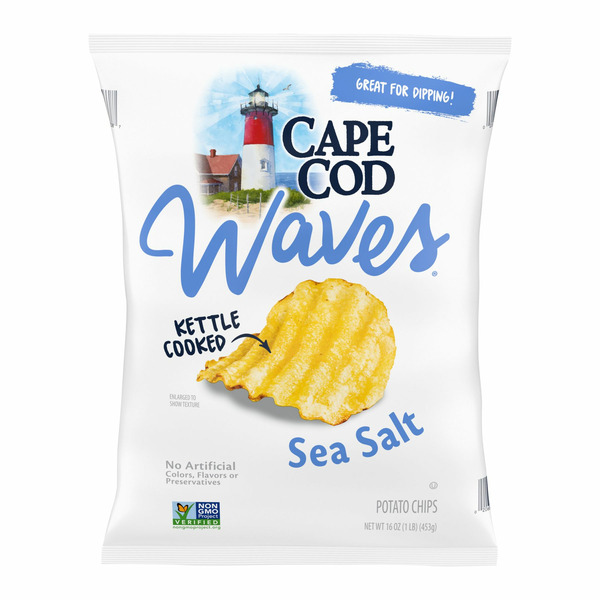 BJ's Wholesale Club Cape Cod Waves Wavy Cut Sea Salt Kettle Cooked ...