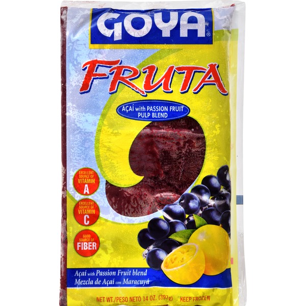 Goya Açaí with Passion Fruit Pulp Blend (14 oz) - Instacart