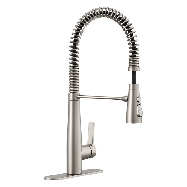 Kohler Vind Semi-Professional Pull-Down Kitchen Sink Faucet - Stainless ...