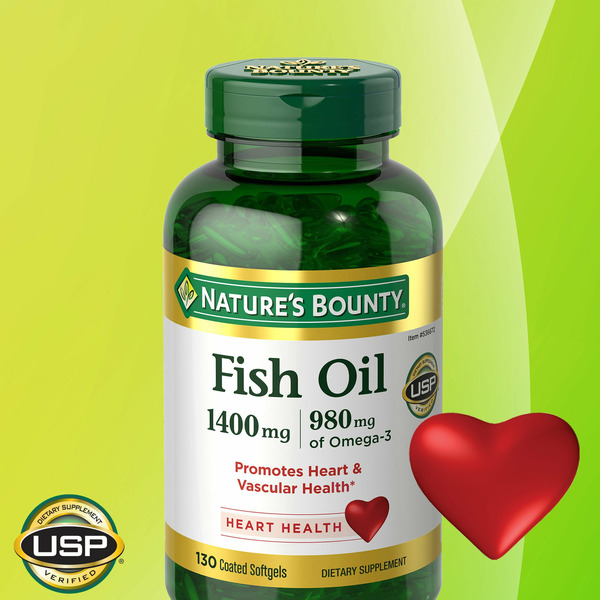 Nature's Bounty Odorless Maximum Strength Fish Oil With 980mg Omega 3 ...