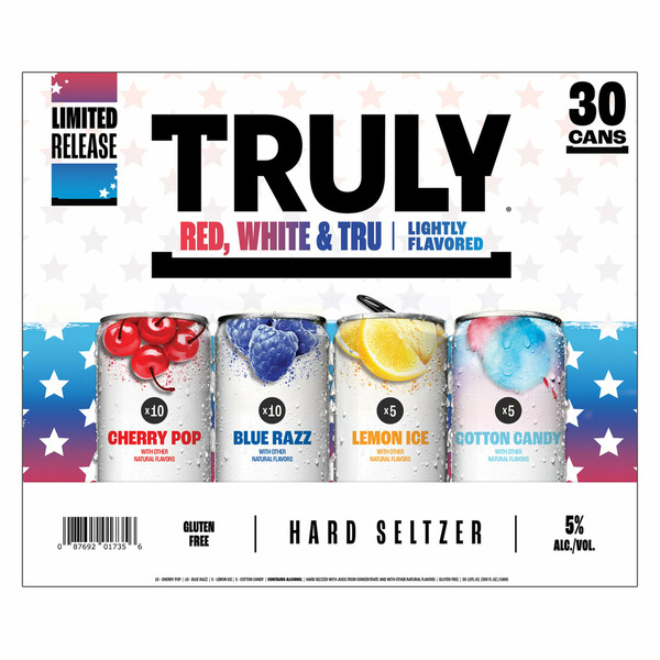 Truly Hard Seltzer Red White & TRU Variety Pack Same-Day Delivery | Costco