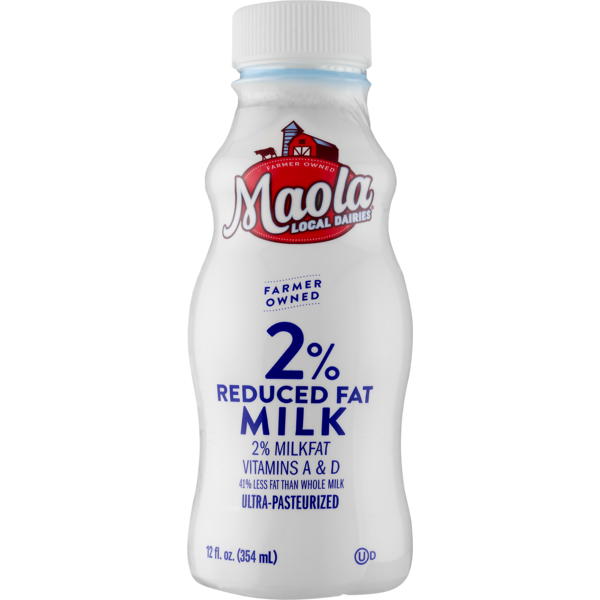 Maola Milk 2% Reduced Fat (12 fl oz) - Instacart