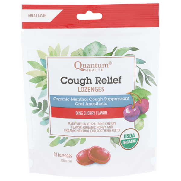 Quantum Health Cough Relief, Lozenges, Bing Cherry Flavor Same-Day ...
