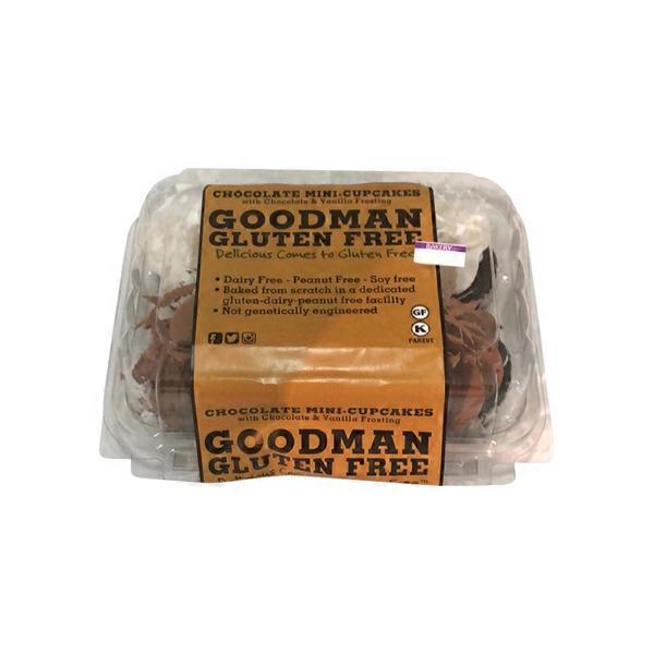 Goodman Gluten Free Mini-cupcakes With Chocolate & Vanilla Frosting (6 ...