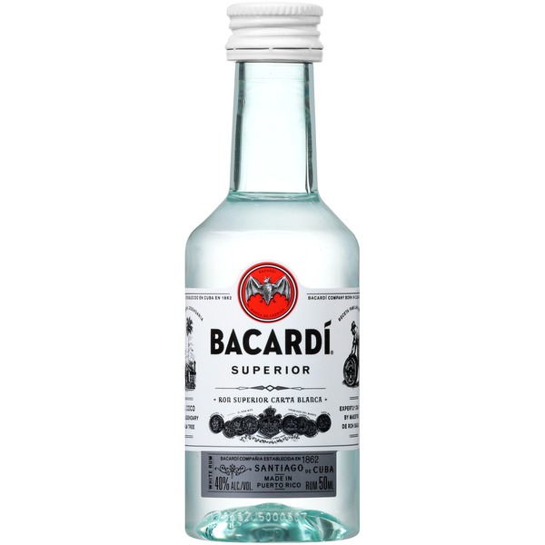 Bacardi Superior White Rum (50 ml) - Instacart