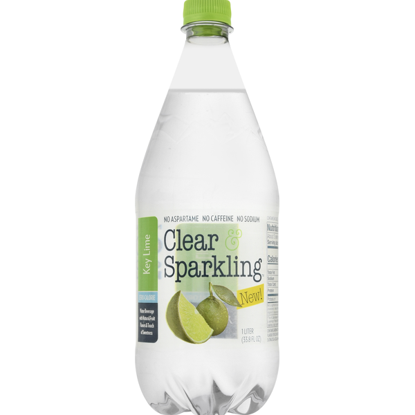 Clear & Sparkling Water Beverage, Key Lime (1 L) - Instacart