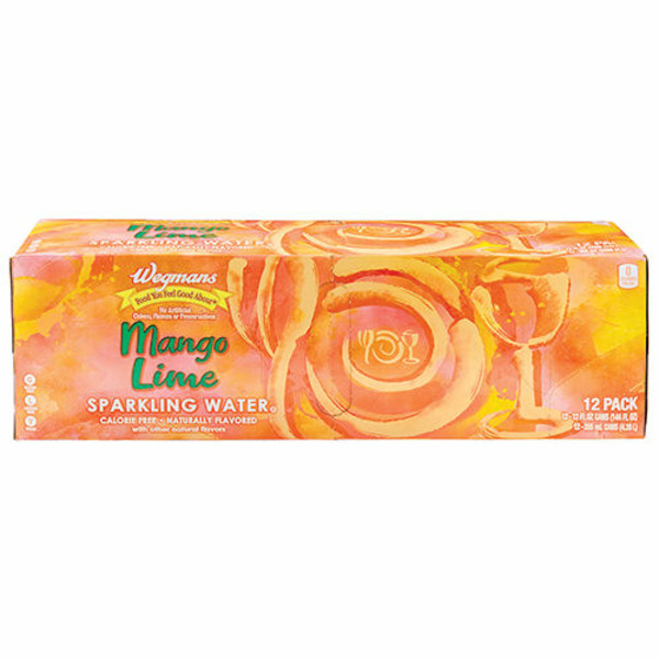 Wegmans Wegmans Sparkling Water Mango Lime, 12 Pack Same-Day Delivery ...