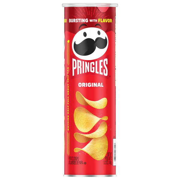 Wegmans Pringles Original Potato Crisps Chips, Lunch Snacks, 5.2 oz ...