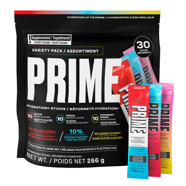 PRIME Hydration+ Sticks Electrolyte Drink Mix Variety Pack Same-Day ...