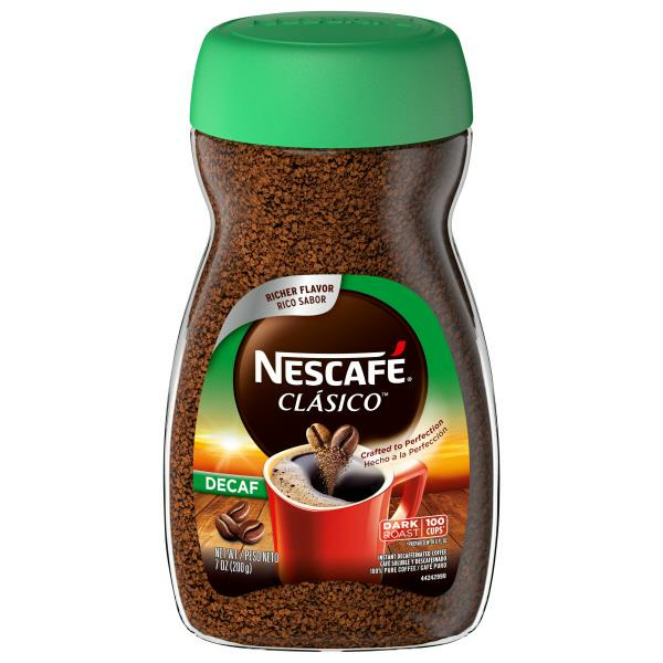 NESCAFÉ Clásico Decaf Dark Roast Instant Coffee Same-Day Delivery or ...