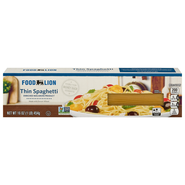 Food Lion Food Lion Spaghetti, Thin, Classic, Box Same-Day Delivery or ...