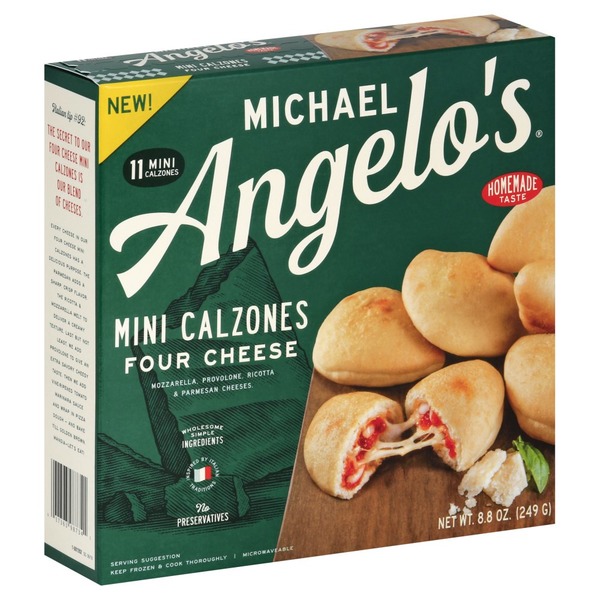 Michael Angelo's Calzones, Four Cheese, Mini (11 each) - Instacart