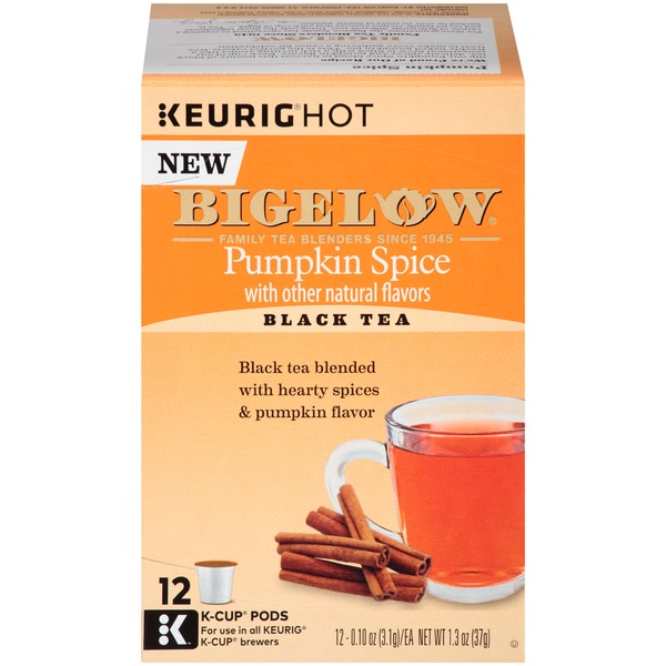 Bigelow Pumpkin Spice Black Tea (12 ct) - Instacart