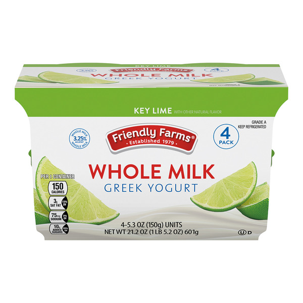 Friendly Farms Whole Milk Key Lime Greek Yogurt Same-Day Delivery or ...