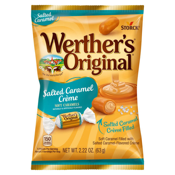 Werther's Original Salted Caramel Creme, Soft Caramel Candies Same-Day ...