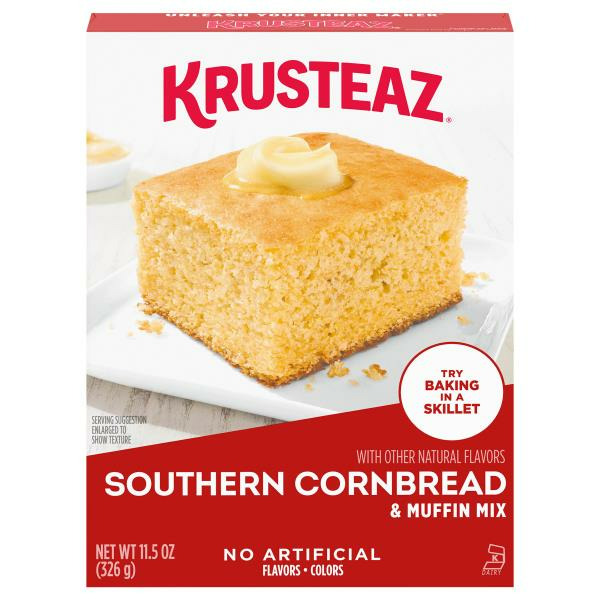 Krusteaz Southern Cornbread and Muffin Mix, Cornbread Mix, Classic ...