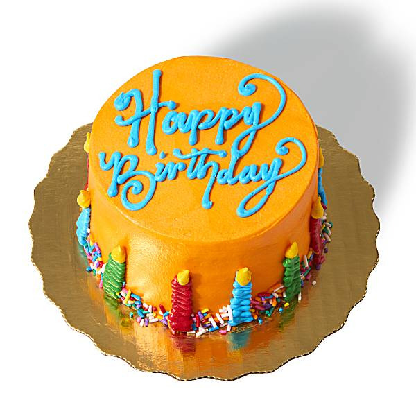 Publix Bakery Colorful Birthday Candles Mini Cake With Icing Same-Day ...
