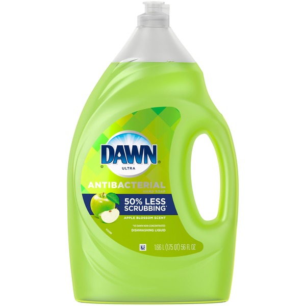 Dawn Antibacterial Dishwashing Liquid Dish Soap, Apple Blossom Scent ...