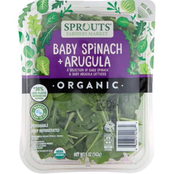 Sprouts Organic Baby Spinach & Baby Arugula Same-Day Delivery or Pickup ...