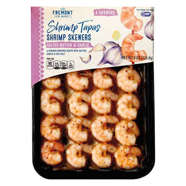 Fremont Fish Market Salted Butter Shrimp Skewer Same-Day Delivery or Pickup | ALDI