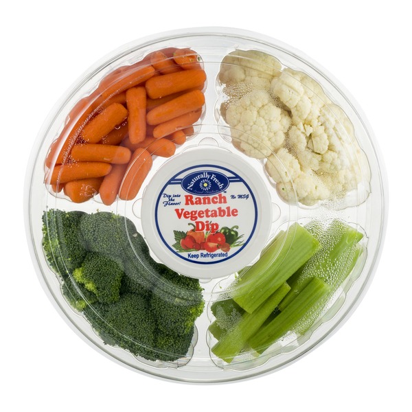 Del Monte Vegetable Platter with Ranch Vegetable Dip (1 ct) - Instacart