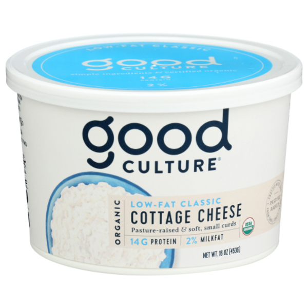 good culture Cottage Cheese, Organic, Low-Fat, 2% Milkfat, Classic Same ...