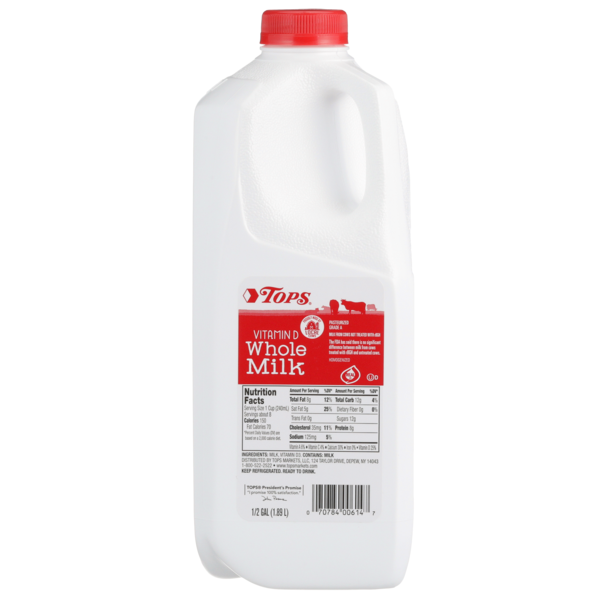 Tops Markets TOPS Whole Milk Same-Day Delivery or Pickup | Instacart
