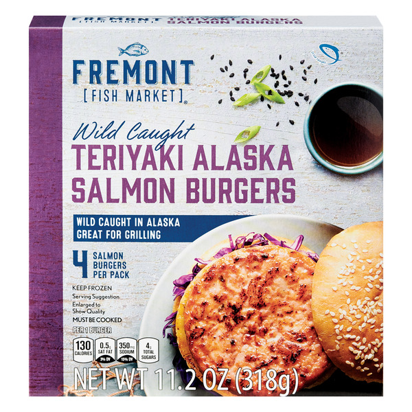 ALDI Fremont Fish Market Teriyaki Salmon Burgers Same-Day Delivery or ...