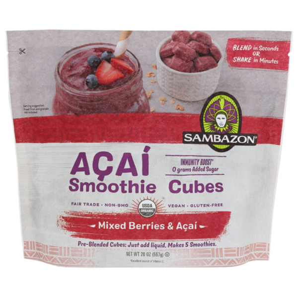 Sprouts Farmers Market Sambazon Açaí Smoothie Cubes, Mixed Berries ...