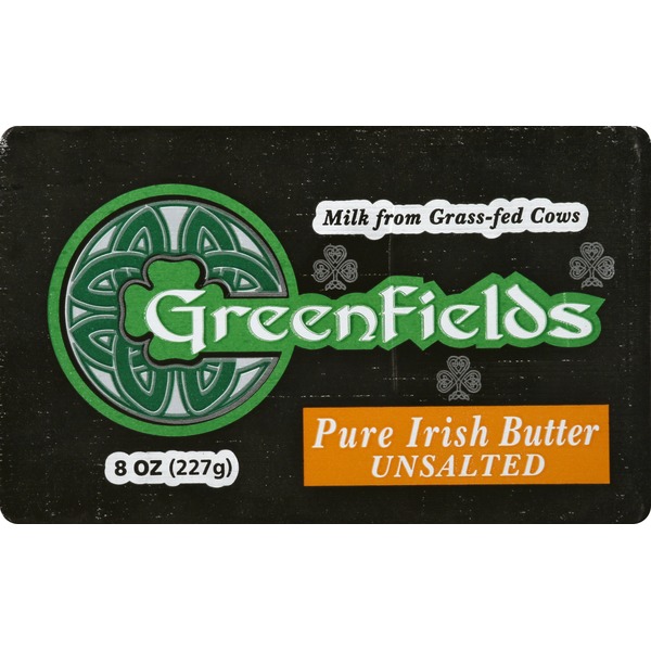 Greenfields Pure Irish Butter, Unsalted (8 oz) - Instacart