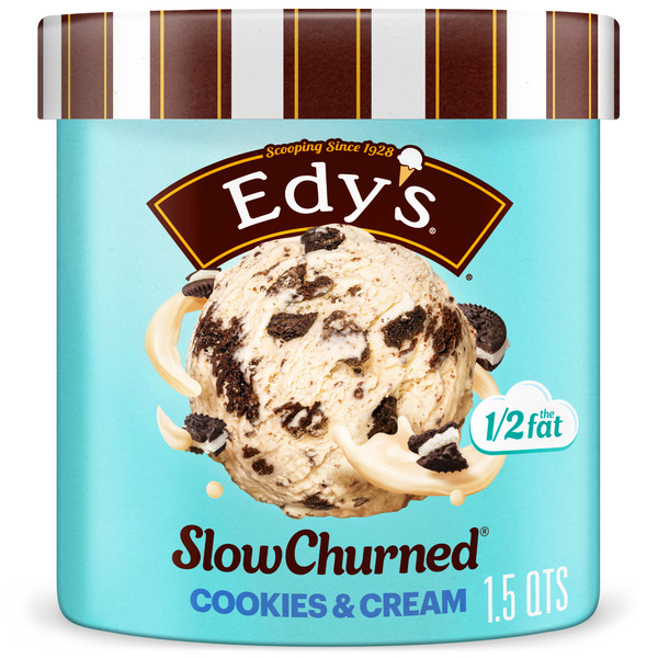 Edy's/Dreyer's Slow Churned Cookies N' Cream Light Ice Cream Same-Day ...