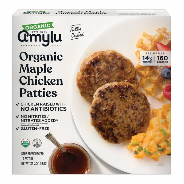Amylu Organic Maple Chicken Patties Same-Day Delivery | Costco