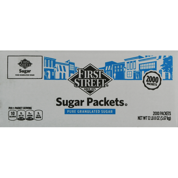 Smart & Final First Street Sugar Packets, Pure Granulated Same-Day ...