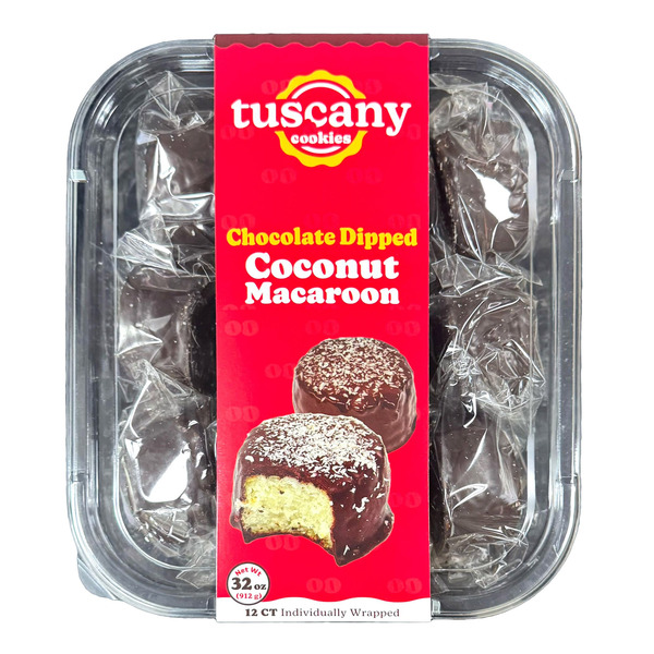 Tuscany Cookies Chocolate Dipped Coconut Macaroons Same-Day Delivery ...