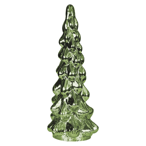 Merry Moments Multi Tiered Green LED Glass Tree Same-Day Delivery or ...