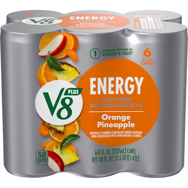 V8 Energy Beverage, Orange Pineapple Same-Day Delivery or Pickup | Publix