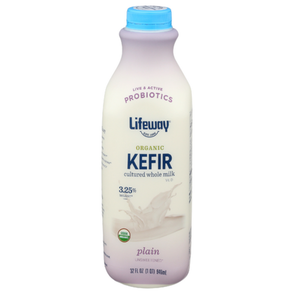 Lifeway Kefir, Organic, Plain, Unsweetened Same-Day Delivery or Pickup ...