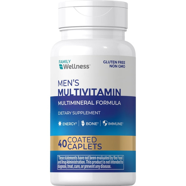 Family Wellness Multivitamin, Men's, Coated Caplets Same-Day Delivery ...