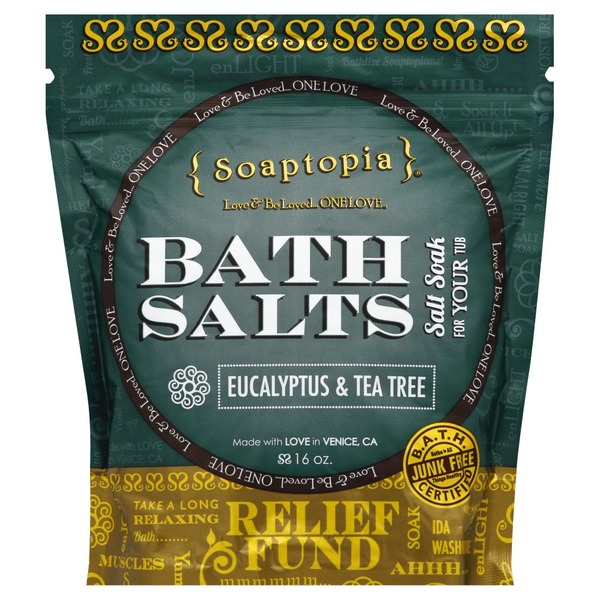 Soaptopia Bath Salts, Eucalyptus & Tea Tree (16 oz) - Instacart