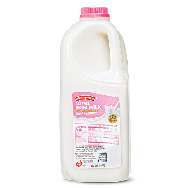 Friendly Farms Fat Free Skim Milk Same-Day Delivery or Pickup | ALDI