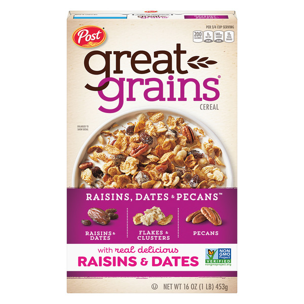 Great Grains Raisins Dates and Pecans Breakfast Cereal Same-Day ...