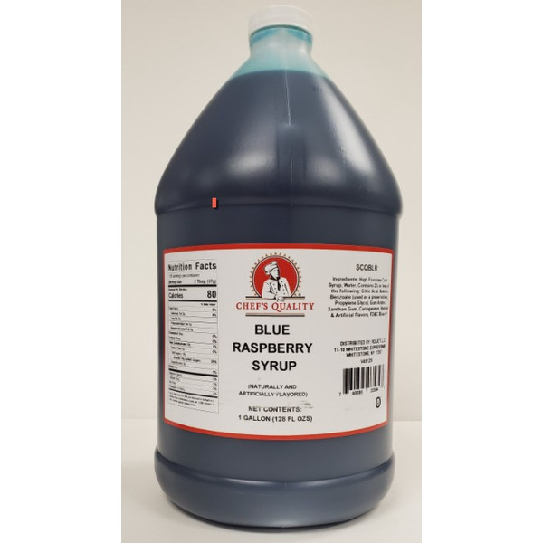 Chef's Quality - Blue Raspberry Syrup, 4 Pack, 1 Gal Delivery or Pickup ...