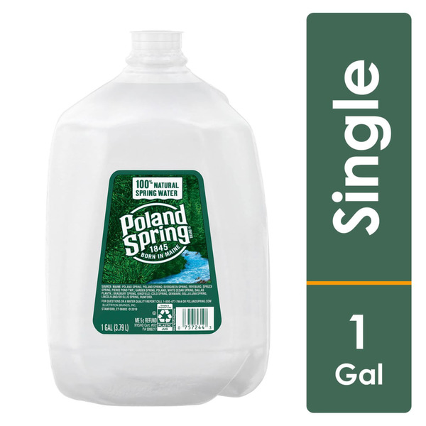 ShopRite Poland Spring Maine Spring Water, 1-gallon jug Same-Day ...