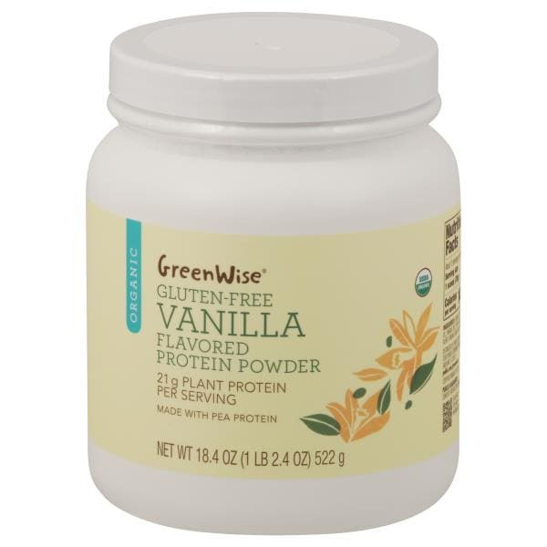 GreenWise Protein Powder, Gluten-Free, Organic, Vanilla Flavored Same-Day Delivery or Pickup ...