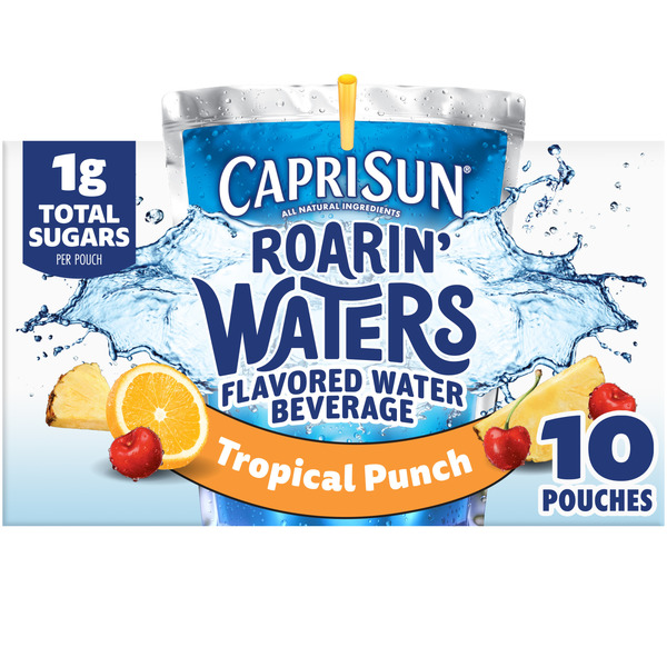 Capri Sun Tropical Tide Naturally Flavored Kids Water Beverage Drink ...