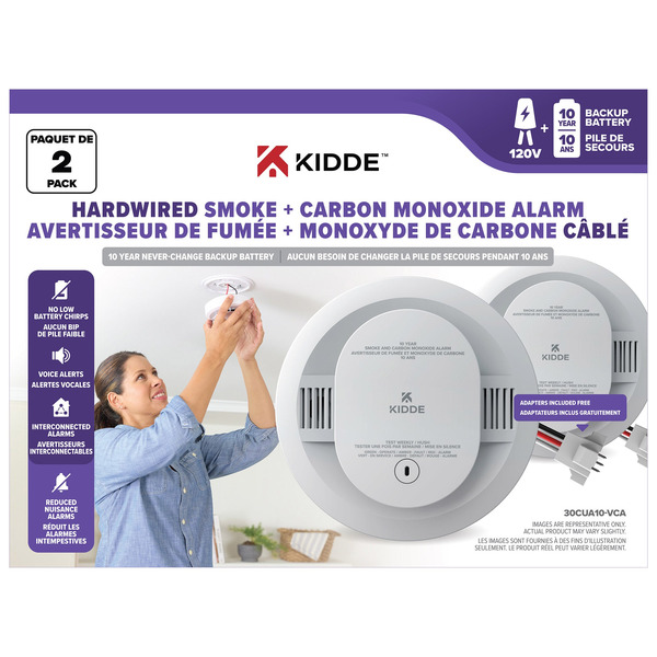 Kidde 120V Hardwired Smoke & Carbon Monoxide Alarms Same-Day Delivery ...